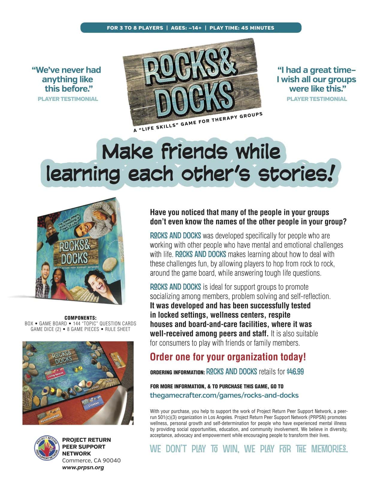 SELL SHEETS FOR GAME DESIGNERS 101 - League of Gamemakers