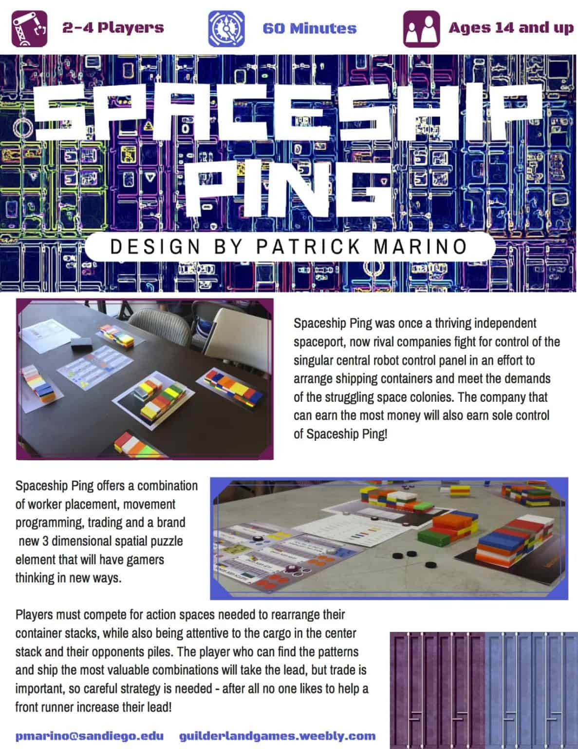 SELL SHEETS FOR GAME DESIGNERS 101 - League of Gamemakers